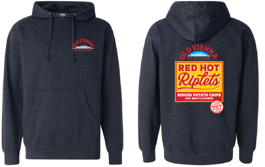 Red Hot Riplets Hoodie - Blue - Old Vienna of St. Louis